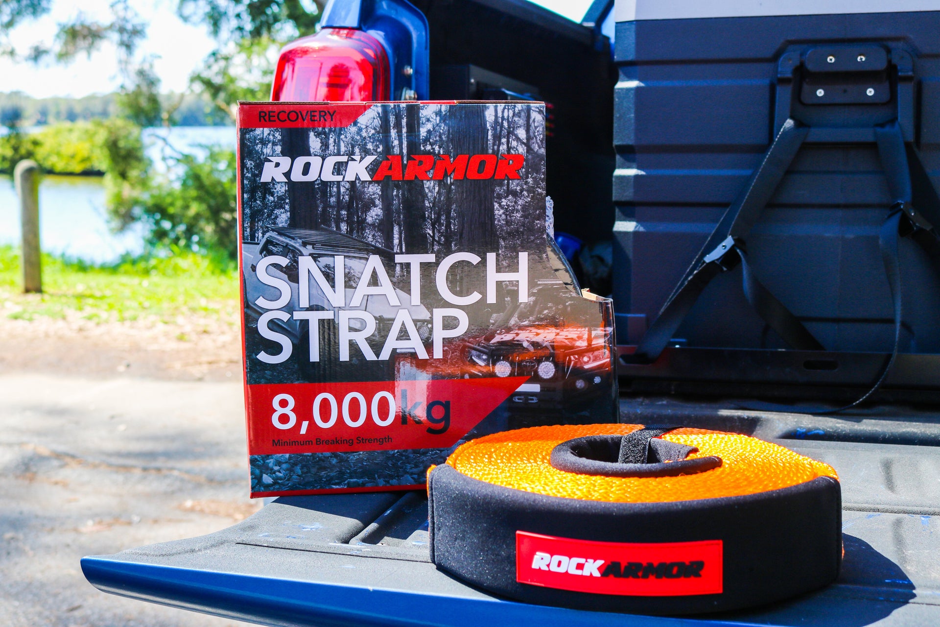8000kg 9 Meter Recovery Snatch Strap Australia Rockarmor