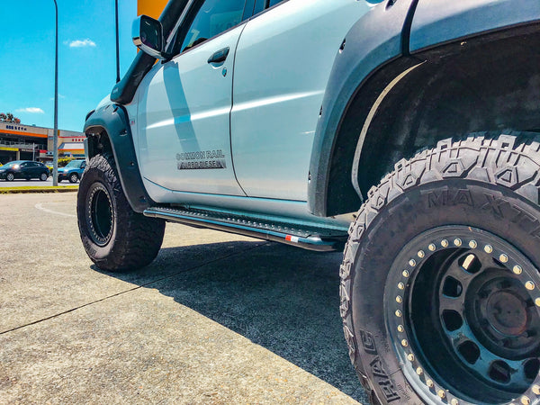 Rockslider side step to suit Nissan Patrol Y61 GU1 to current – Rockarmor